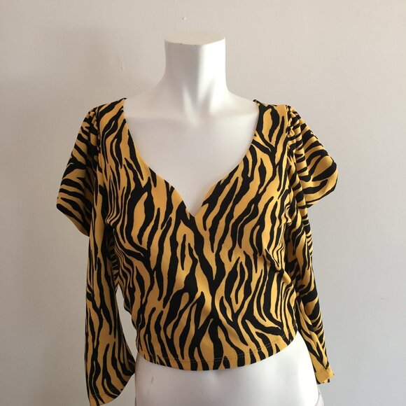 Top 10 | Tops | Tiger Print Top | Poshmark